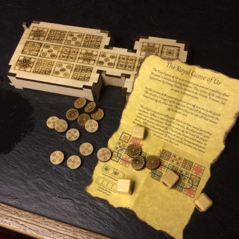 The Royal Game of UR Laser Cut - Etsy