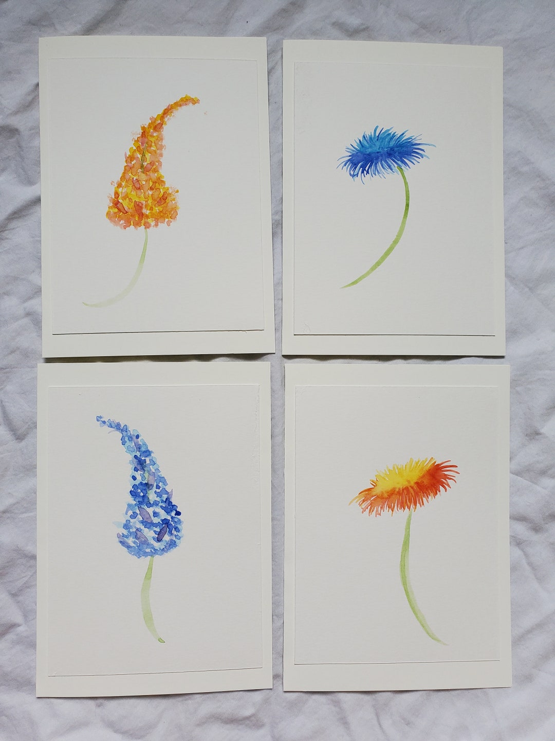 CLEARANCE Spring Card Set, Watercolor Card Set, Mother's Day Card Set ...