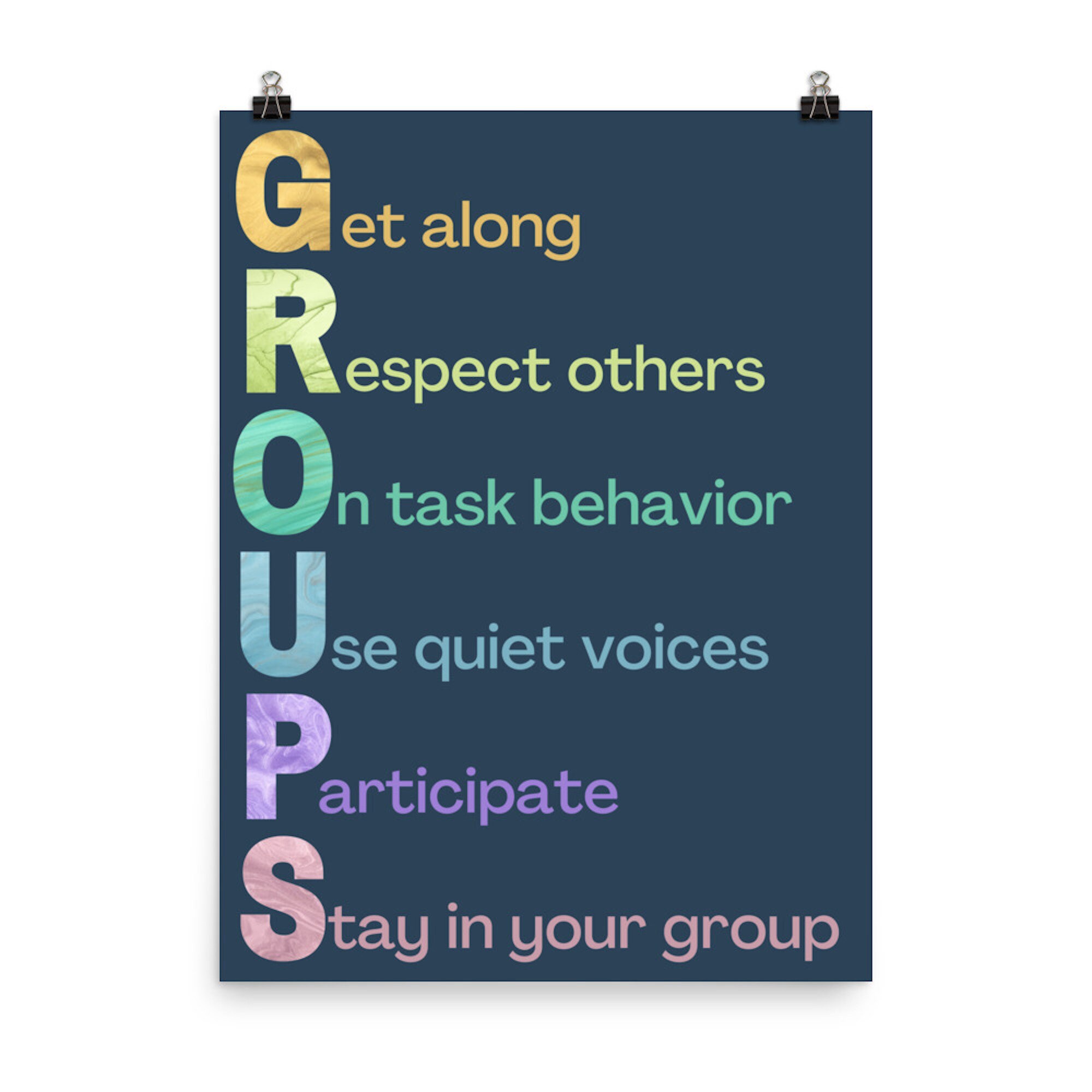 Group Work Expectations Anchor Chart - Etsy