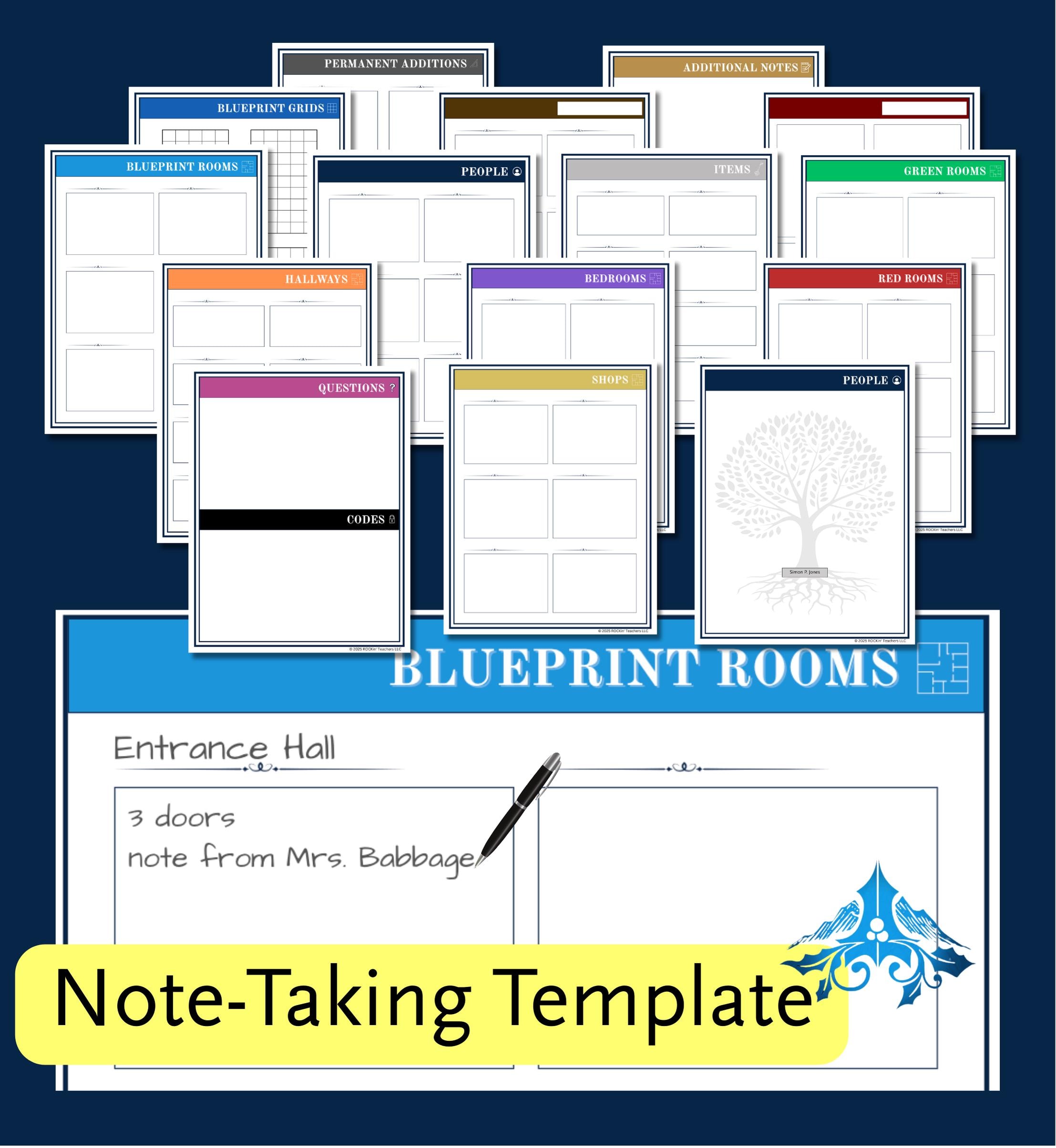 Blue Prince Game Note-taking Guide | No Spoilers | Printable & Digital ...