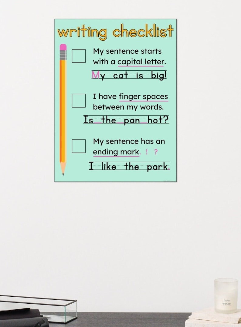 Writing Checklist Anchor Chart - Etsy