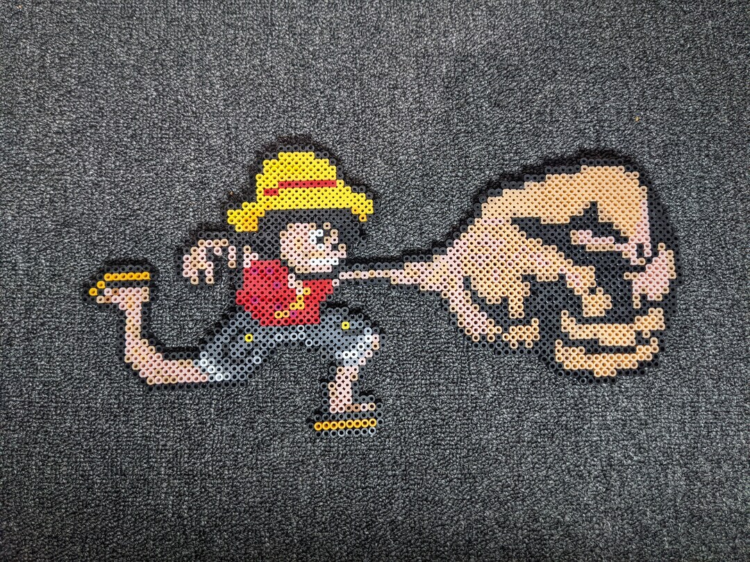 One Piece Luffy Gear 3 perler perler art mural - Etsy France