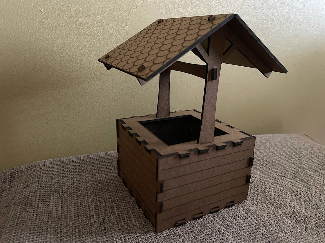 Small - Wishing Well Laser Cut | Hardboard Wood Pieces for Wishing ...