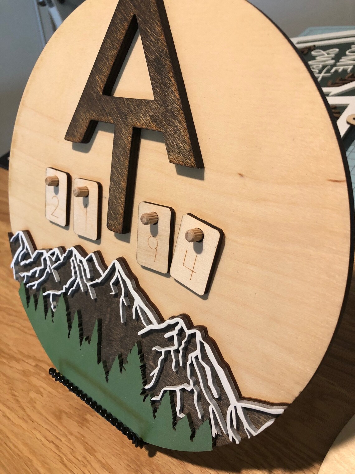 Appalachian Trail Mile Counter Sign, Hiking Mileage Tracker Sign, AT ...