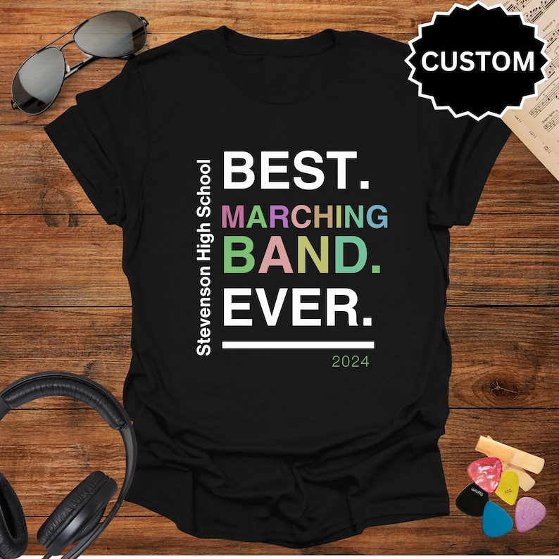 Customized Marching Band T-shirt, School Band, Custom Band Gift ...