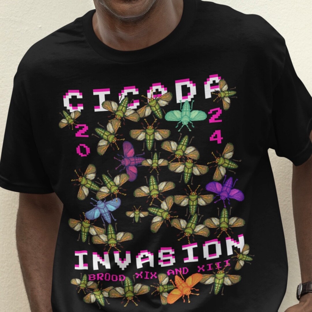 Cicada Invasion Tee, Cicada 2024, Brood Emergence XIX, Brood XII, 17 ...