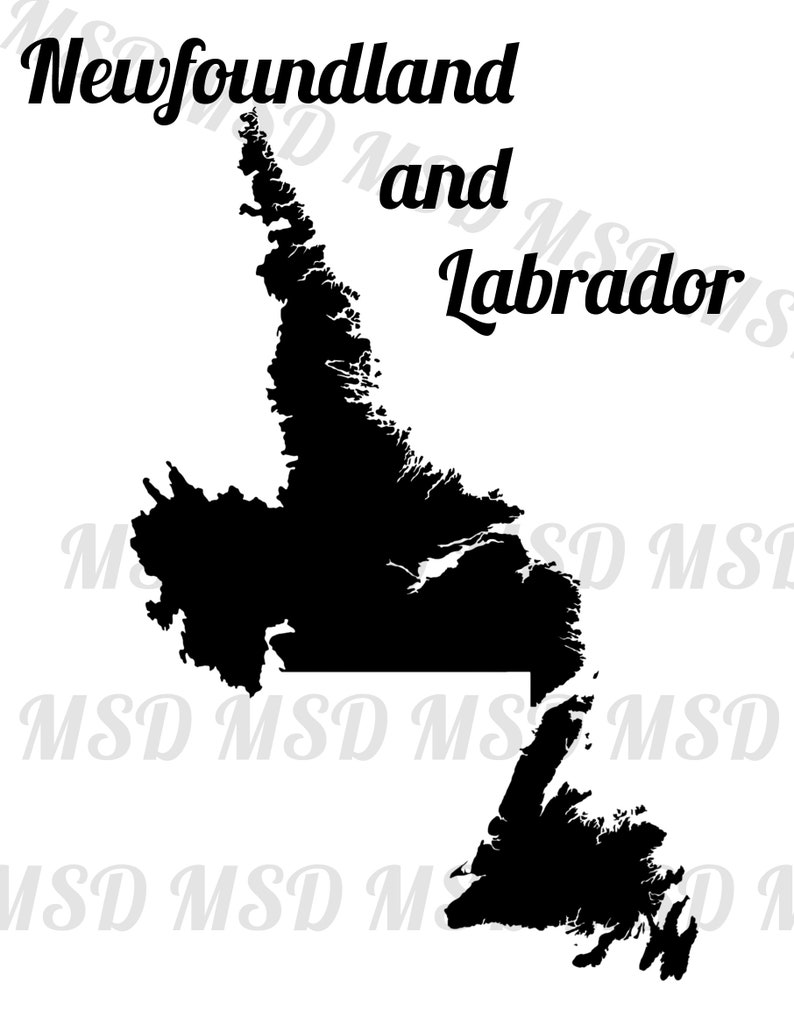 Newfoundland and Labrador - SVG- PNG-JPEG - Lazer, Circket, Subulation ...