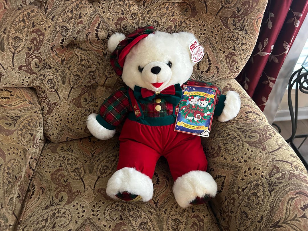 Plushie Snowflake Teddy the Night Before Christmas 1996 With Story ...