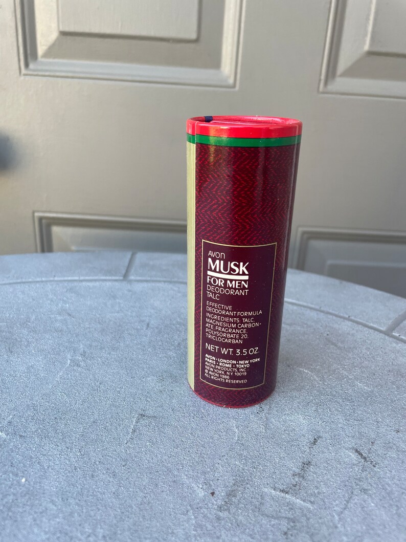Vintage Avon Musk for Men Cologne & Talc Gift Set - Etsy