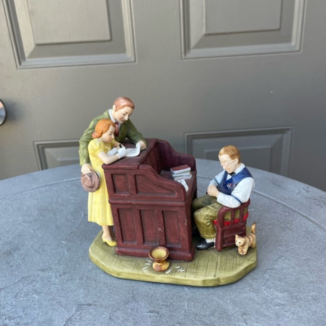 Vintage 1976 Norman Rockwell the Marriage License Figurine - Etsy