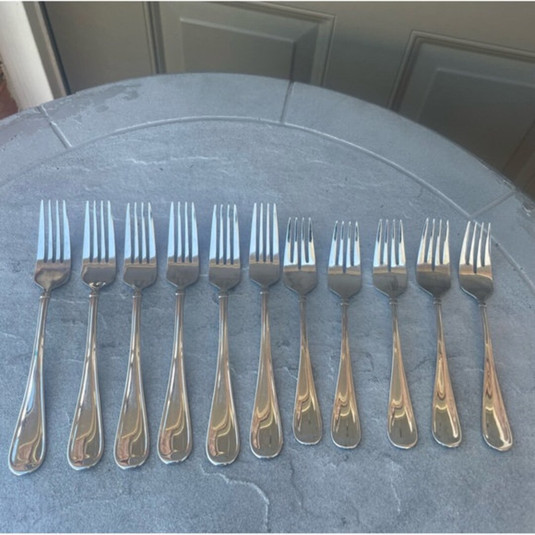Cambridge China Stainless Flatware Forks 11 Piece - Etsy