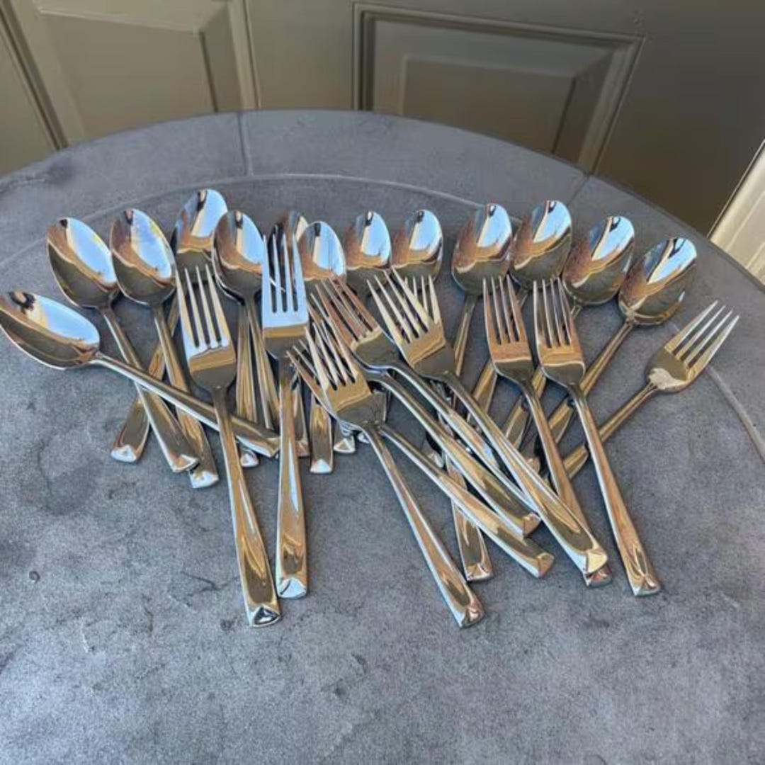 Oneida Indonesia 5-07 Stainless Flatware 25 Pieces - Etsy