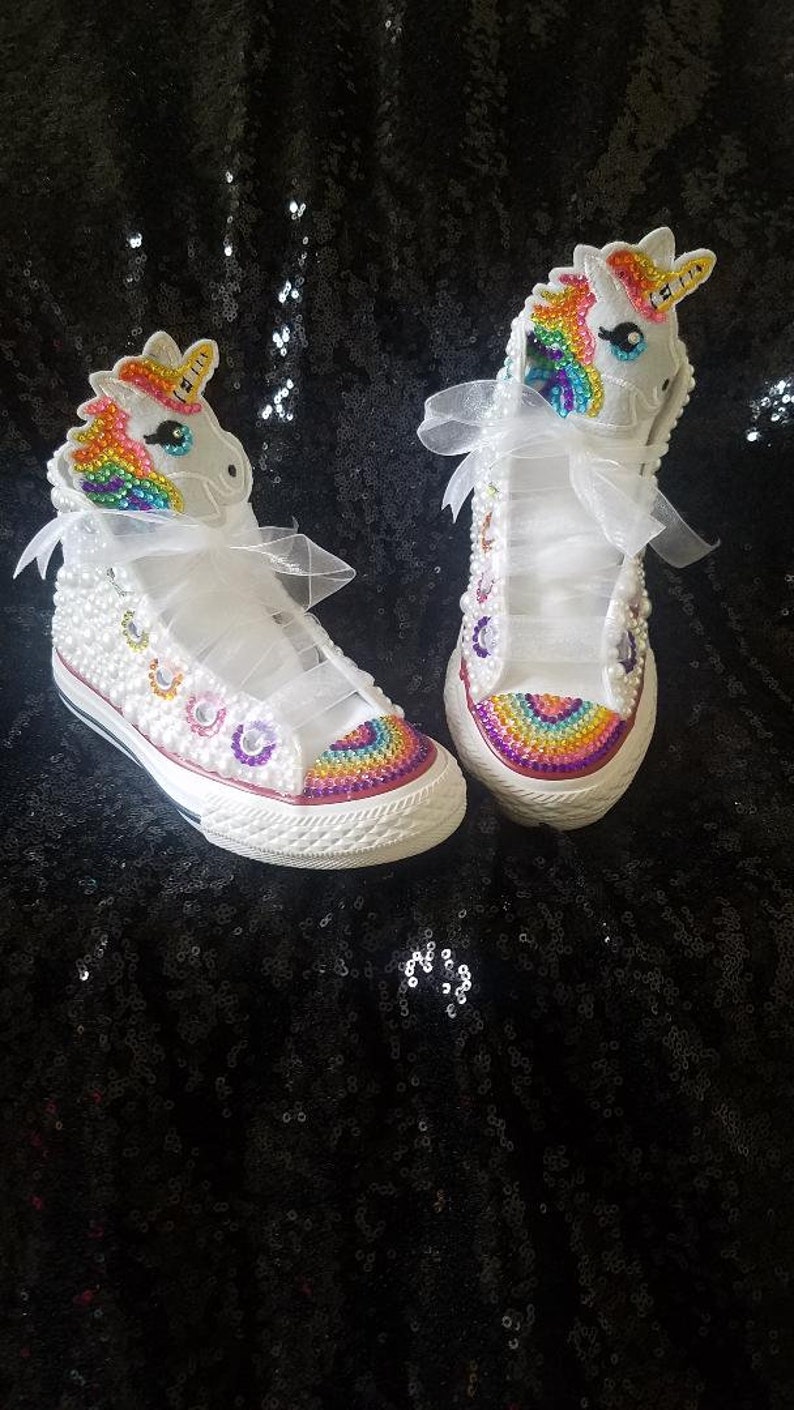 Unicorn Converse - Etsy