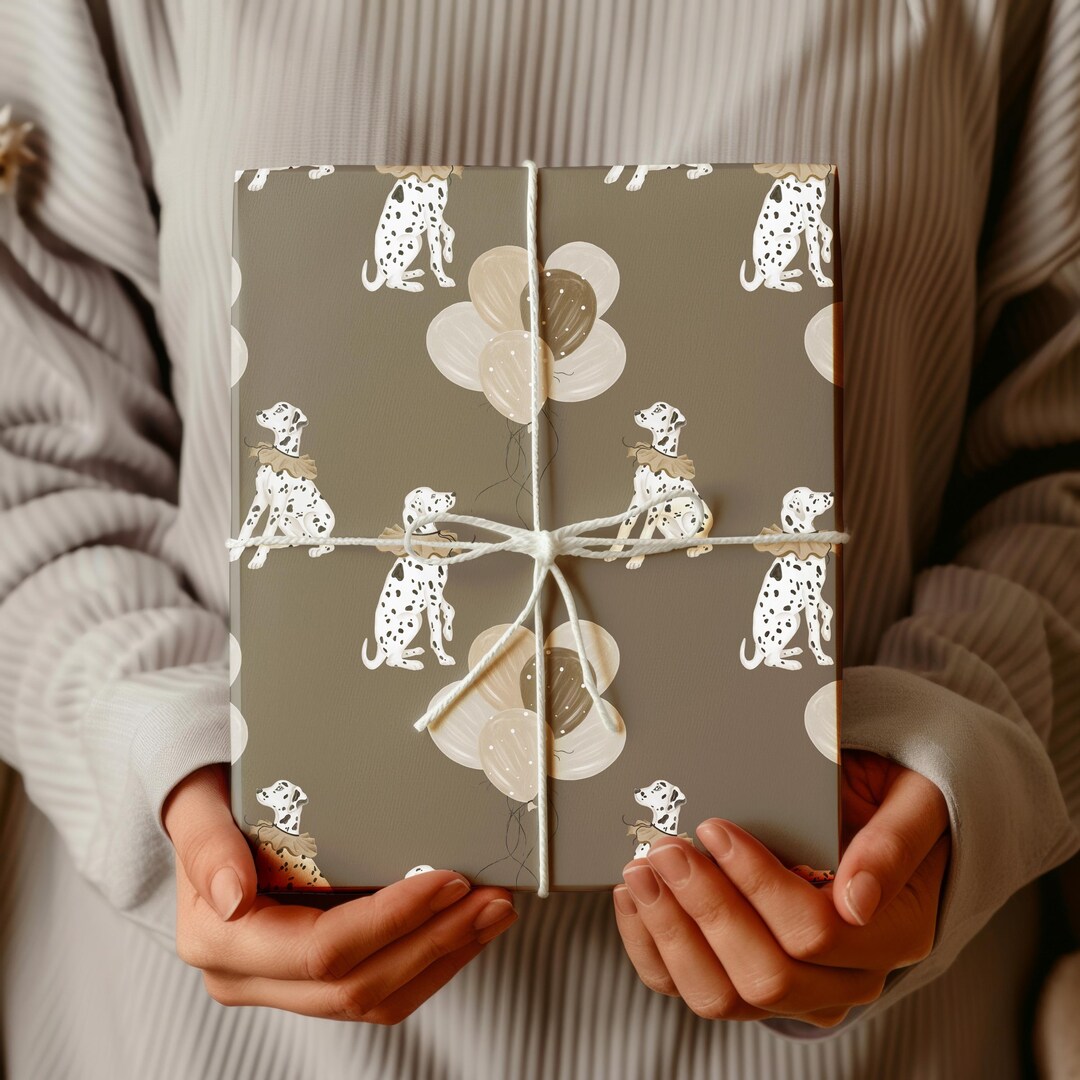 Dalmatians Wrapping Paper Roll Dalmatian Gift Wrap Roll for Birthday ...