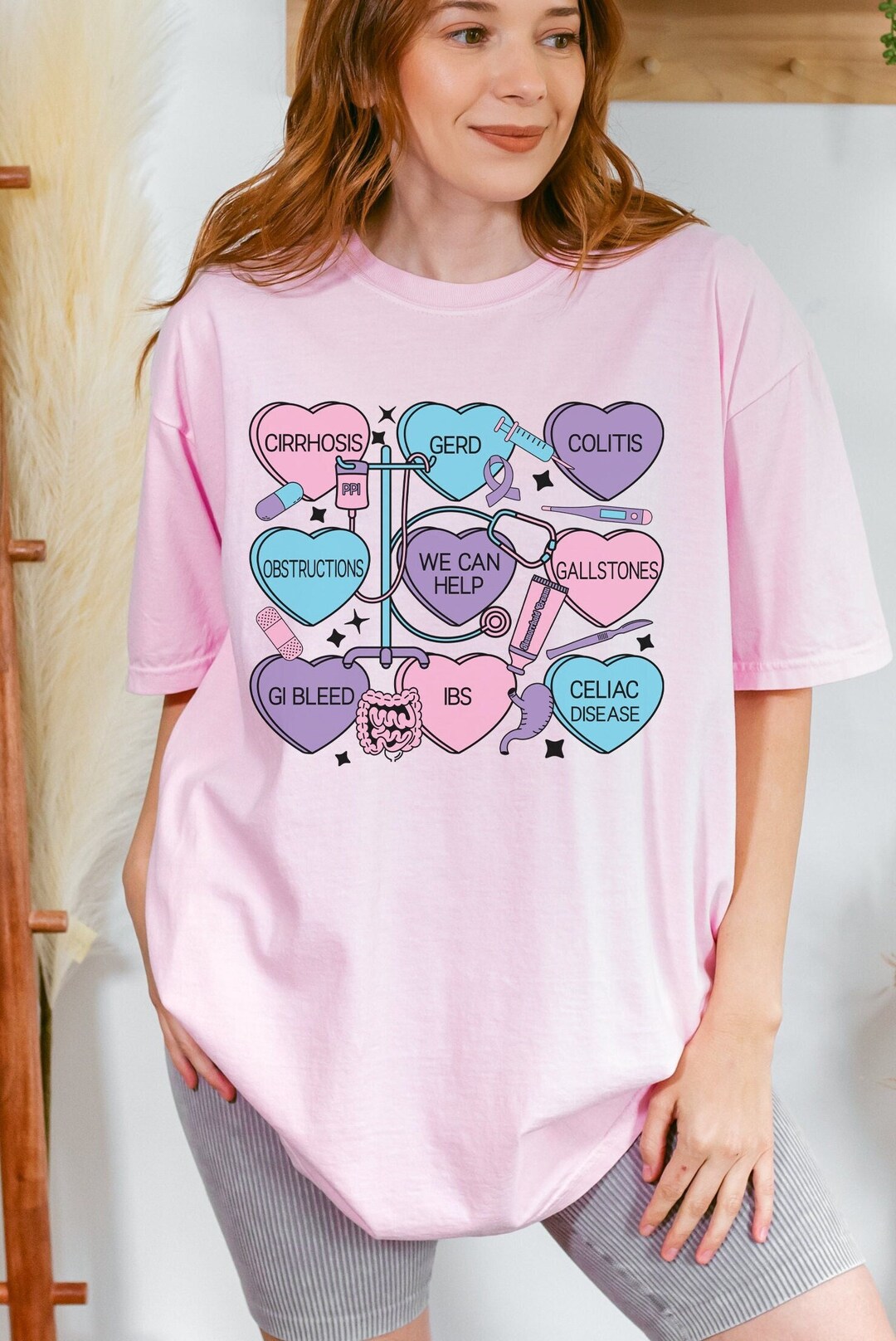 GI Nurse Shirt for Valentine's Day Gastroenterology Shirt for Gi Nurse ...