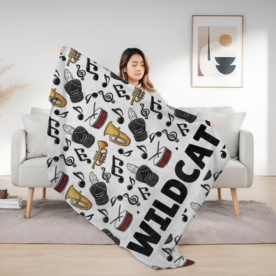 Custom Marching Band Blanket for Custom Band Teacher Gift for Marching ...