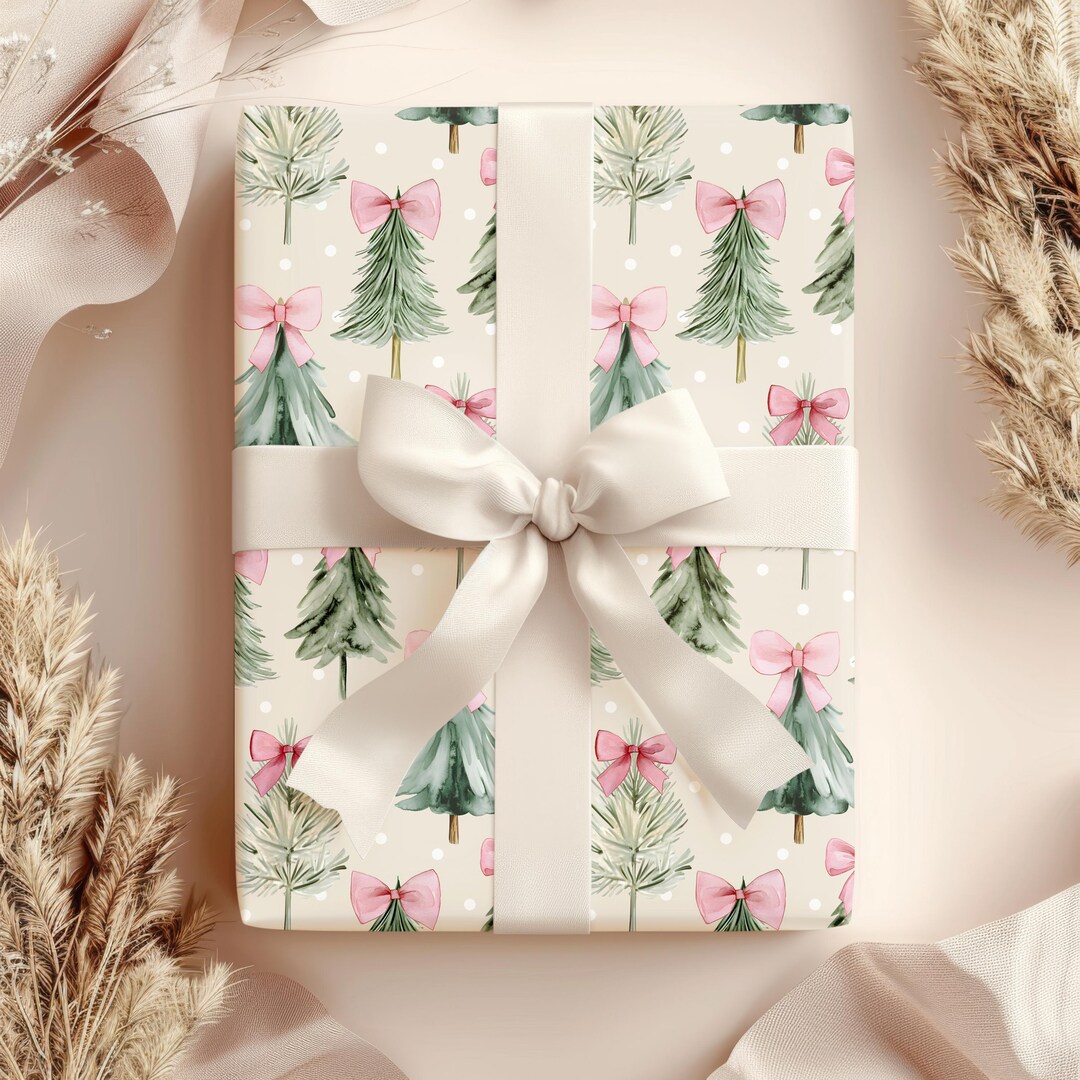 Coquette Christmas Wrapping Paper Roll for Christmas Wrapping Paper for ...