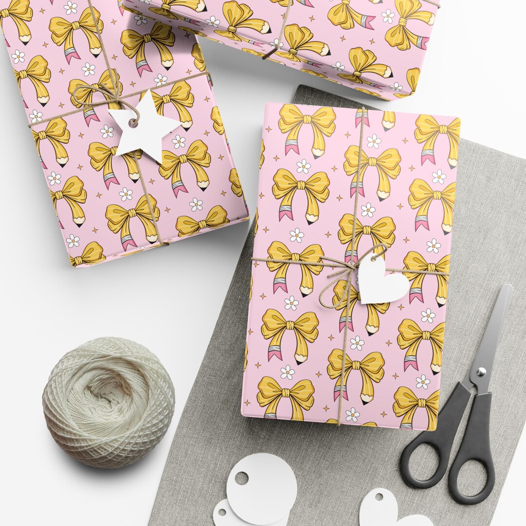 Teacher Wrapping Paper Roll for Teacher Gift Wrap Roll for Teacher ...