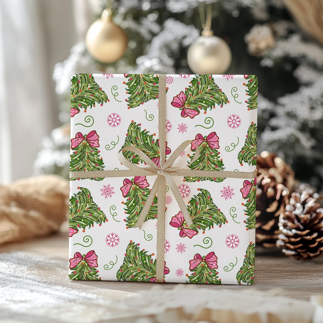 Coquette Christmas Wrapping Paper Roll for Christmas Wrapping Paper for ...