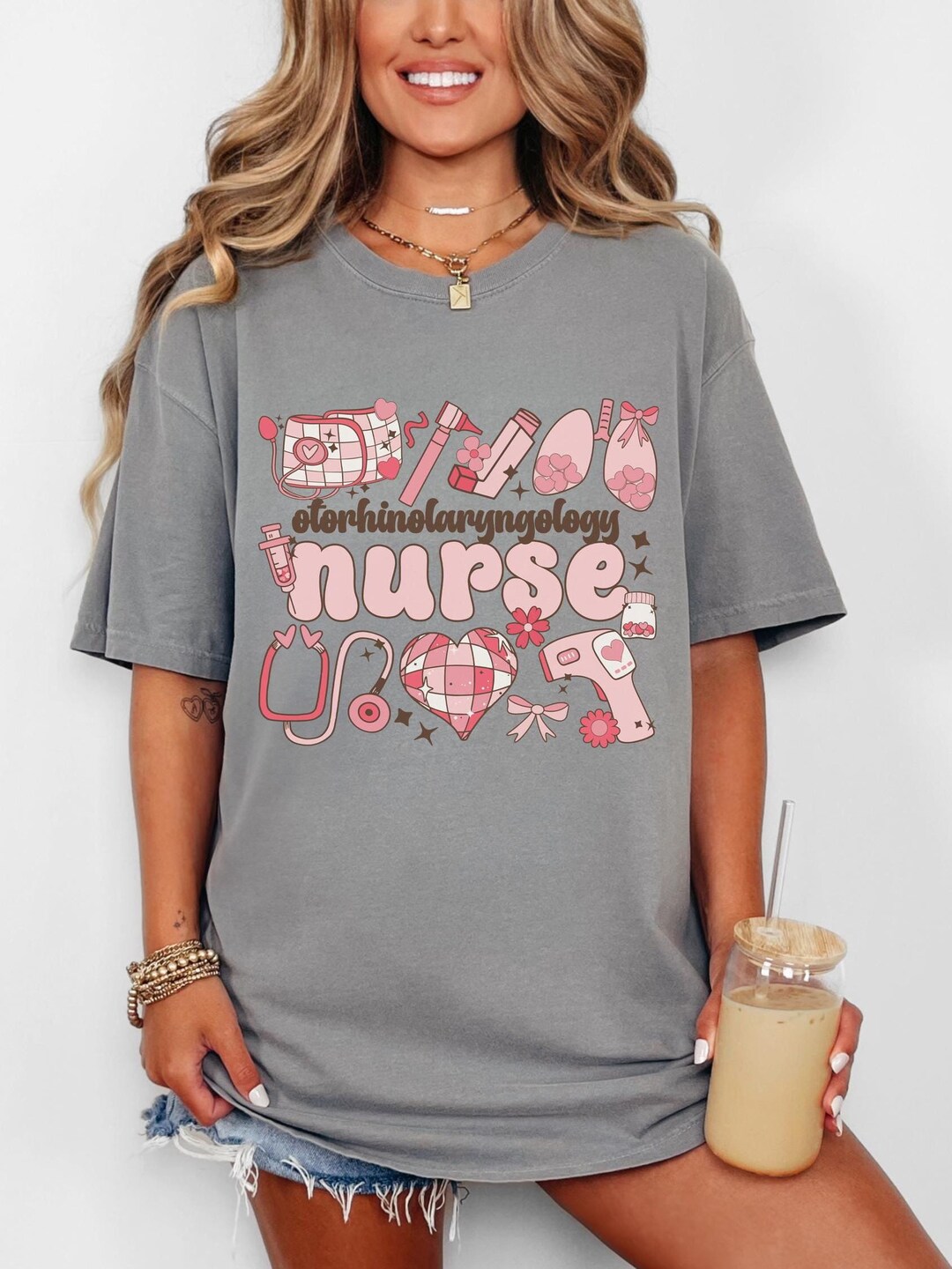 ENT Nurse Valentines Day Tshirt Otorhinolaryngology Nurse Valentines ...