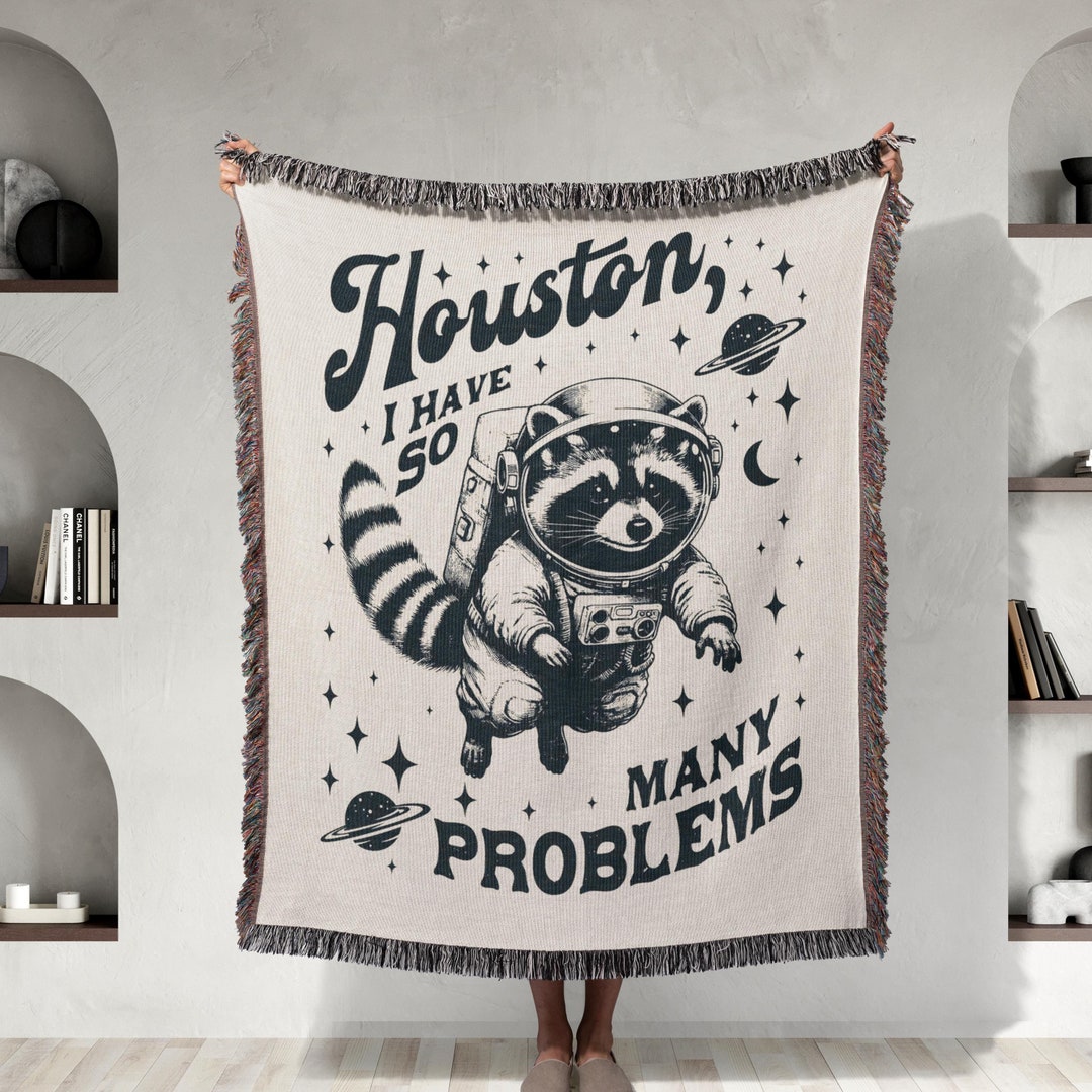 Raccoon Blanket Funny Raccoon Blanket Raccoon Woven Blanket for Raccoon ...