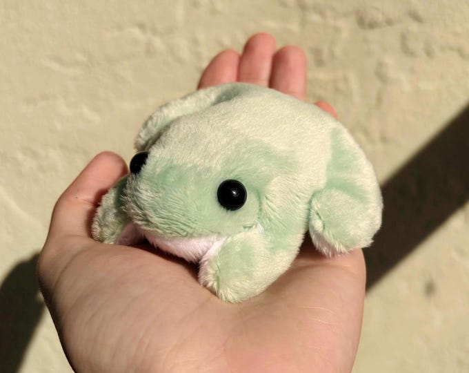 Baby Weighted Frog Plushie - Mini Beanie Frog, Multiple Colors ...