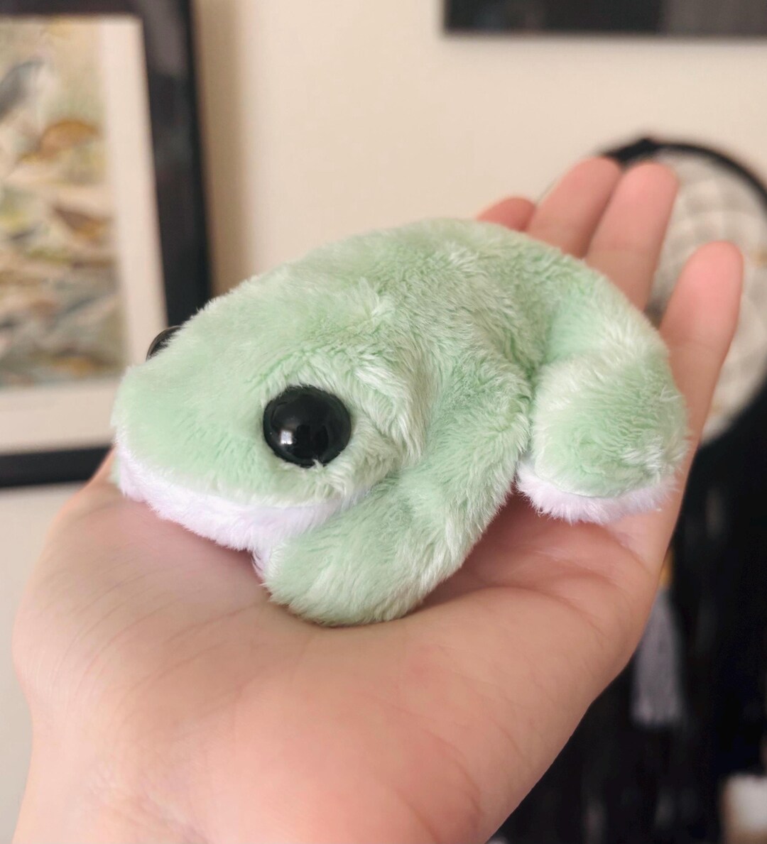 Weighted Frog Plushie - Beanie Frog, Multiple Colors, Handmade Frog ...