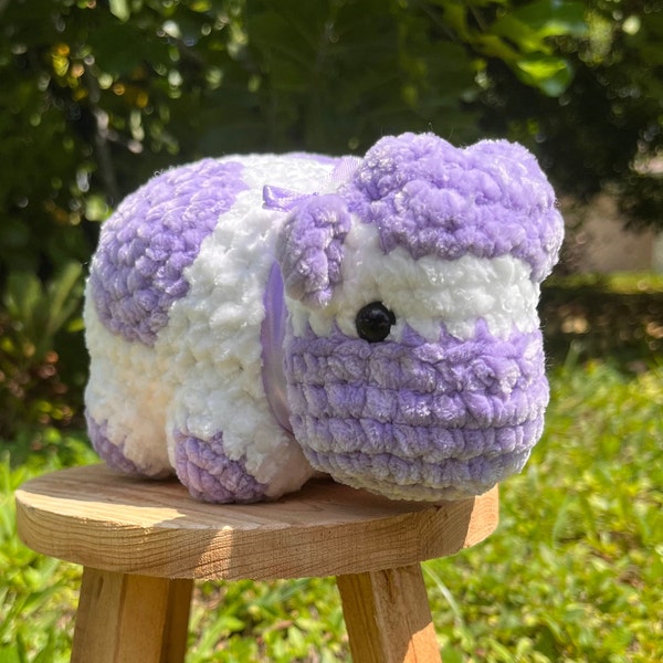 Crochet Cow Plushie Purple - Etsy