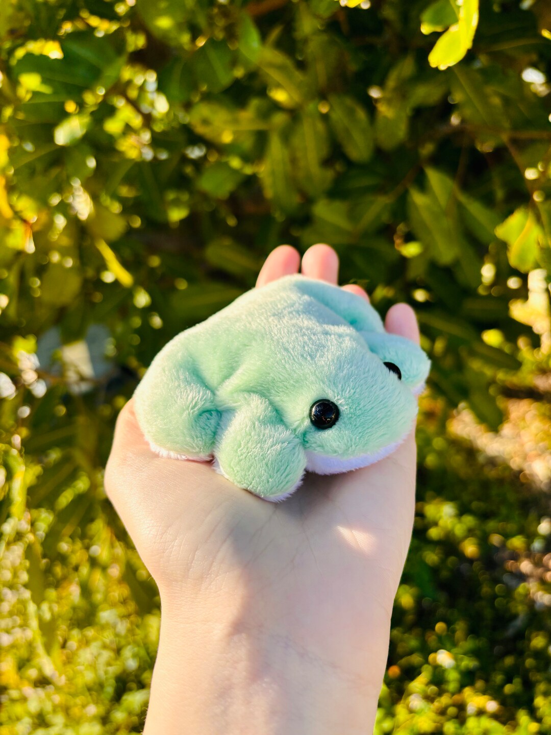 Baby Weighted Frog Plushie Mini Beanie Frog, Multiple Colors, Handmade ...