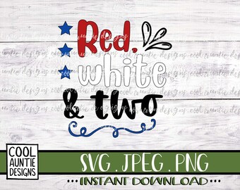 Red White and Two Png - Etsy