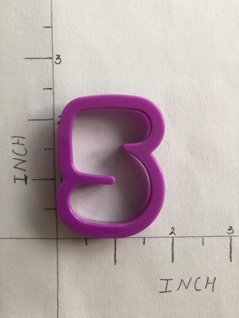 Number 5 Cookie Cutter, 3D Printed Cutters, Number Cookie Cutter ...