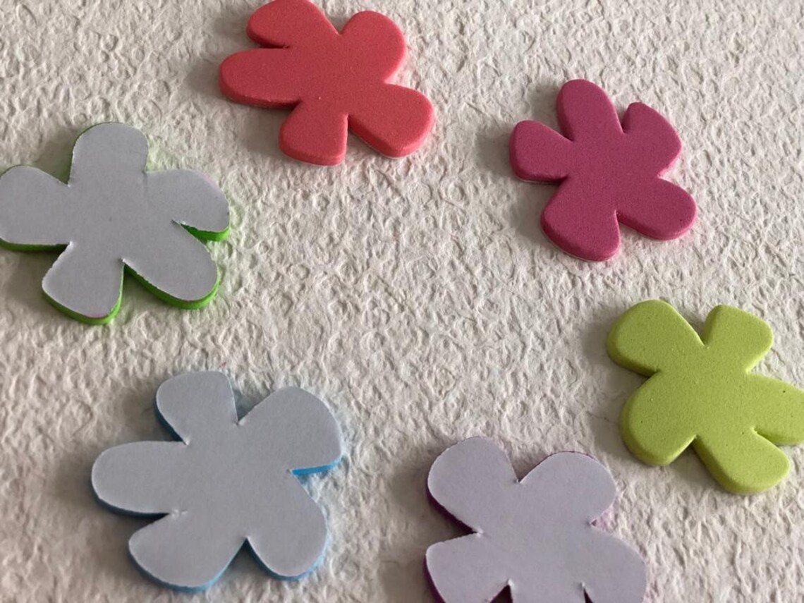 Foam Stickers,fun Foam Flowers,self-adhesive Flower Die Cut, Fun Foam ...