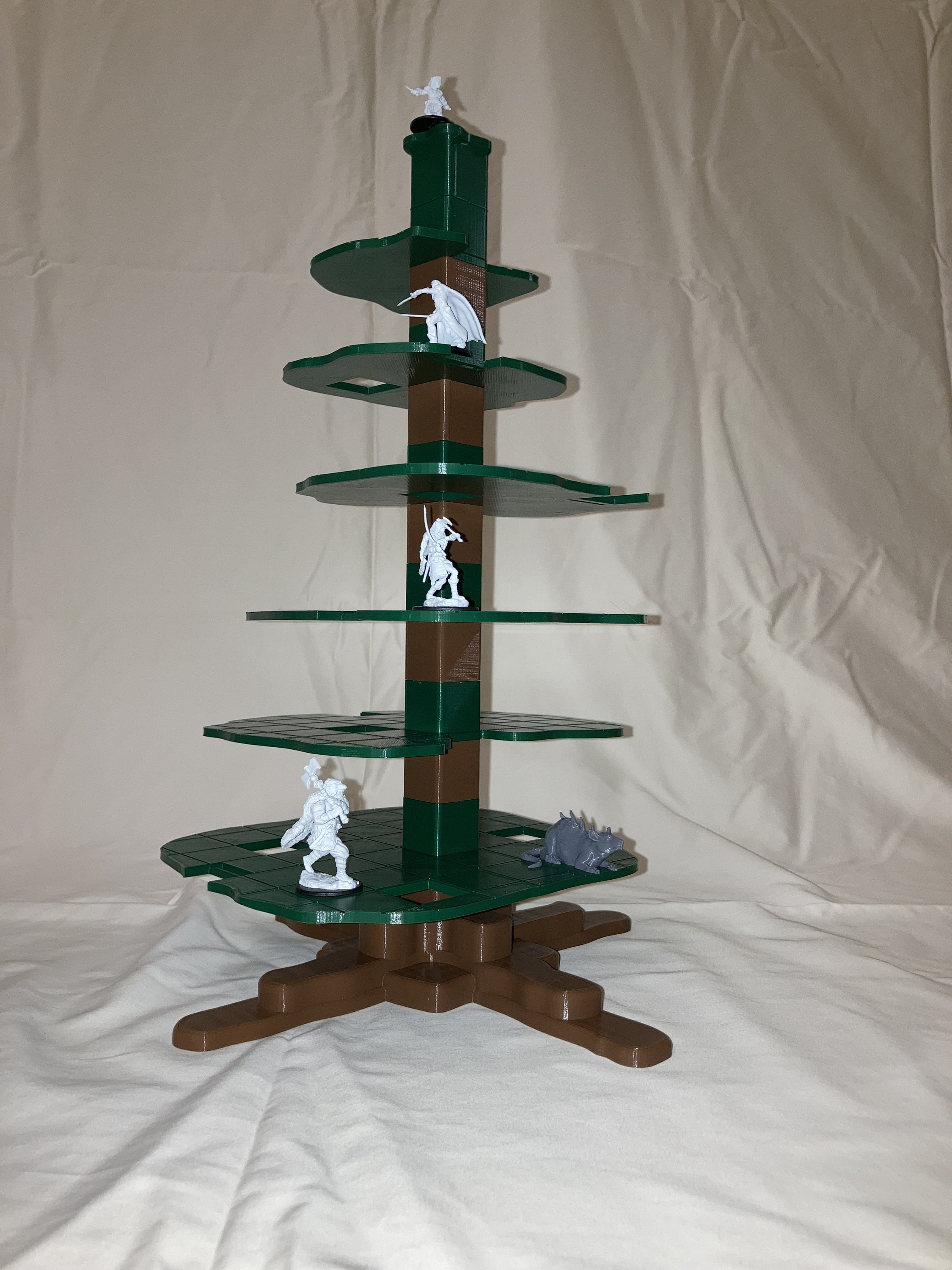 Modular Tree for RPG, 3D Printed, You Can Change the Tree, Add Decks ...