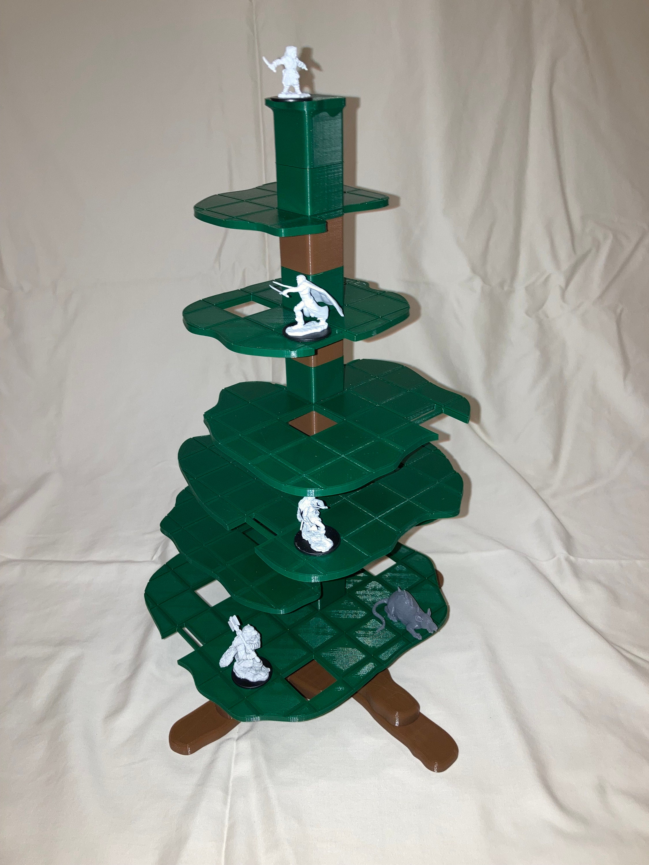 Modular Tree for RPG, 3D Printed, You Can Change the Tree, Add Decks ...