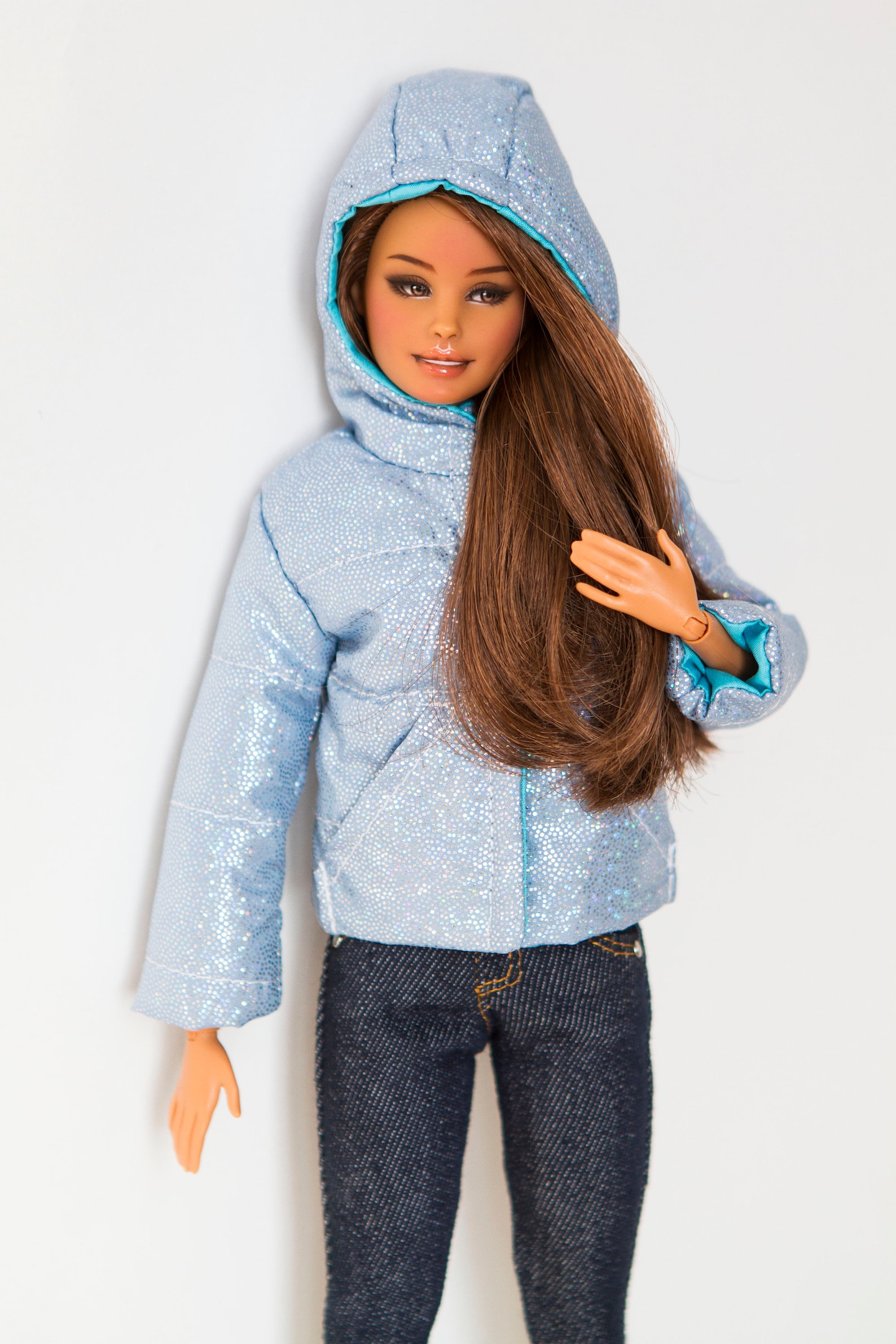 Barbie Clothes Coat Down Jacket For Barbie Doll Etsy