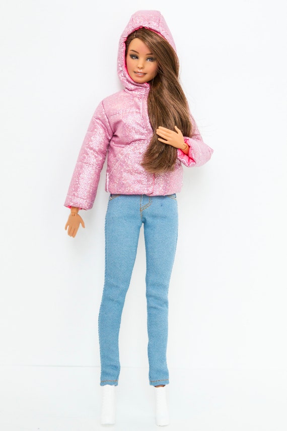 Barbie Clothes Coat Down Jacket For Barbie Doll Etsy