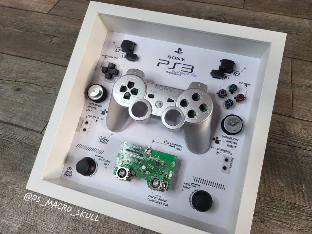 Shadowbox Diorama for Ps3 Controller Wall Decor Game Room Joystick ...