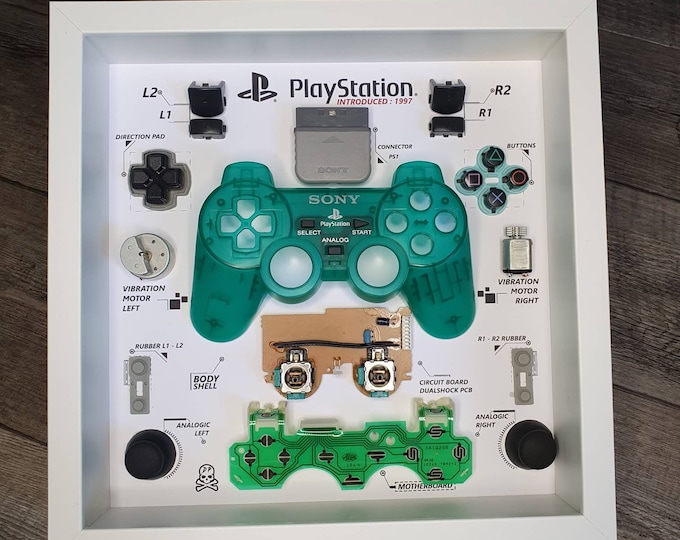 Ps1 Ps Psx Shadow Box Diorama Controller Unassembled Game Console Wall ...