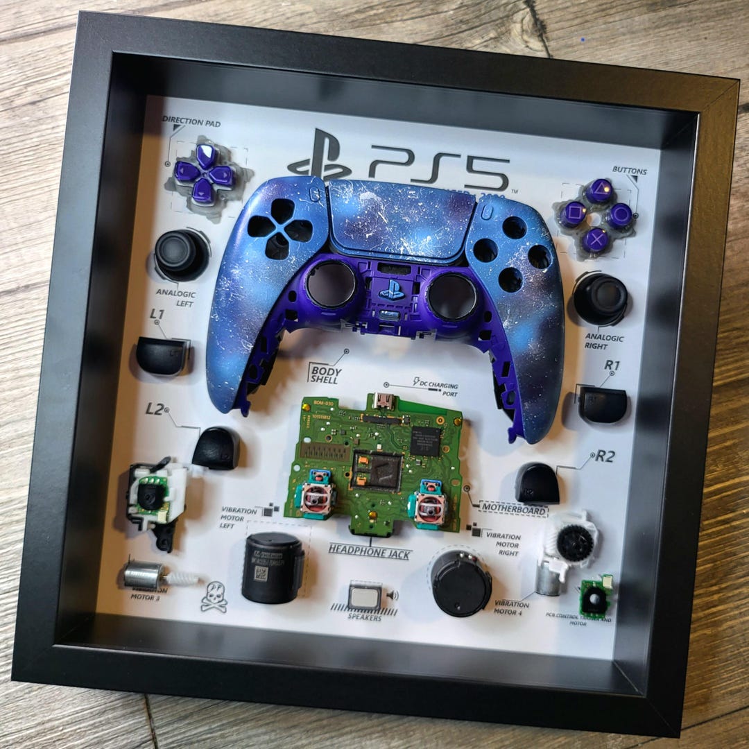 Ps5 Shadowbox Controller Display Frame Retro Gaming Perfect for Gamers ...