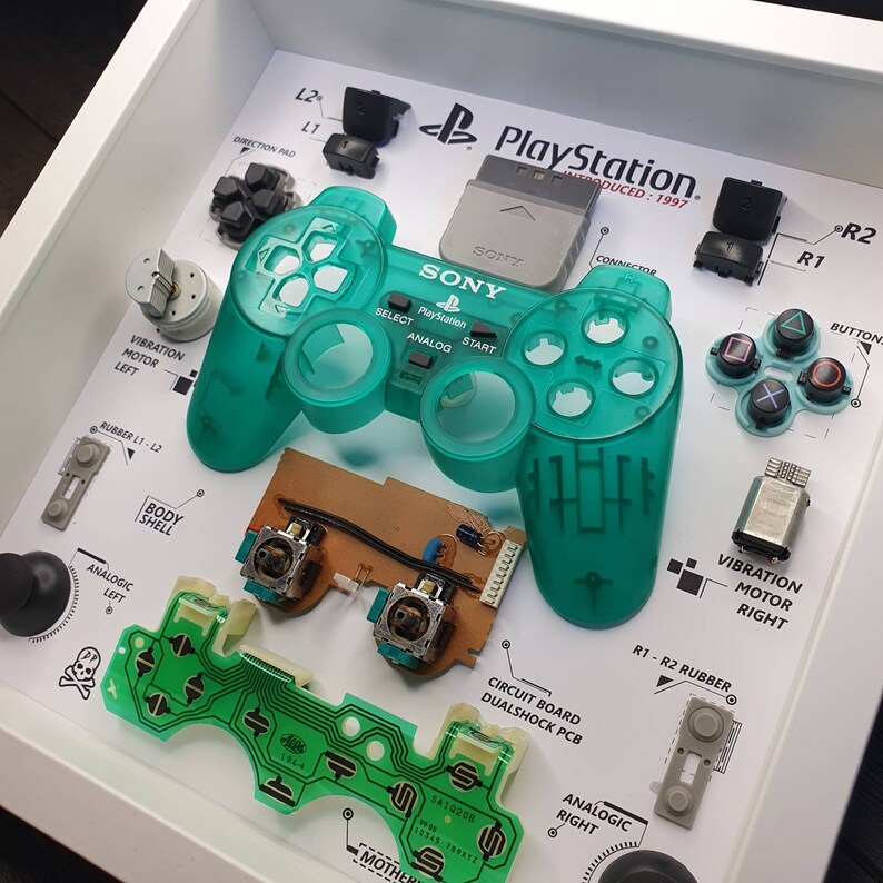 Ps1 Ps Psx Shadow Box Diorama Controller Smontato Console Di - Etsy