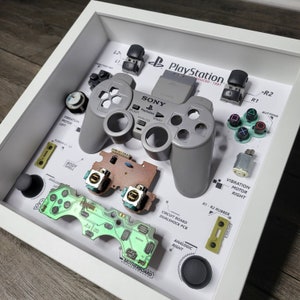 Shadowbox Diorama for Ps1 Dual Controller Wall Decor Game Room Joystick ...