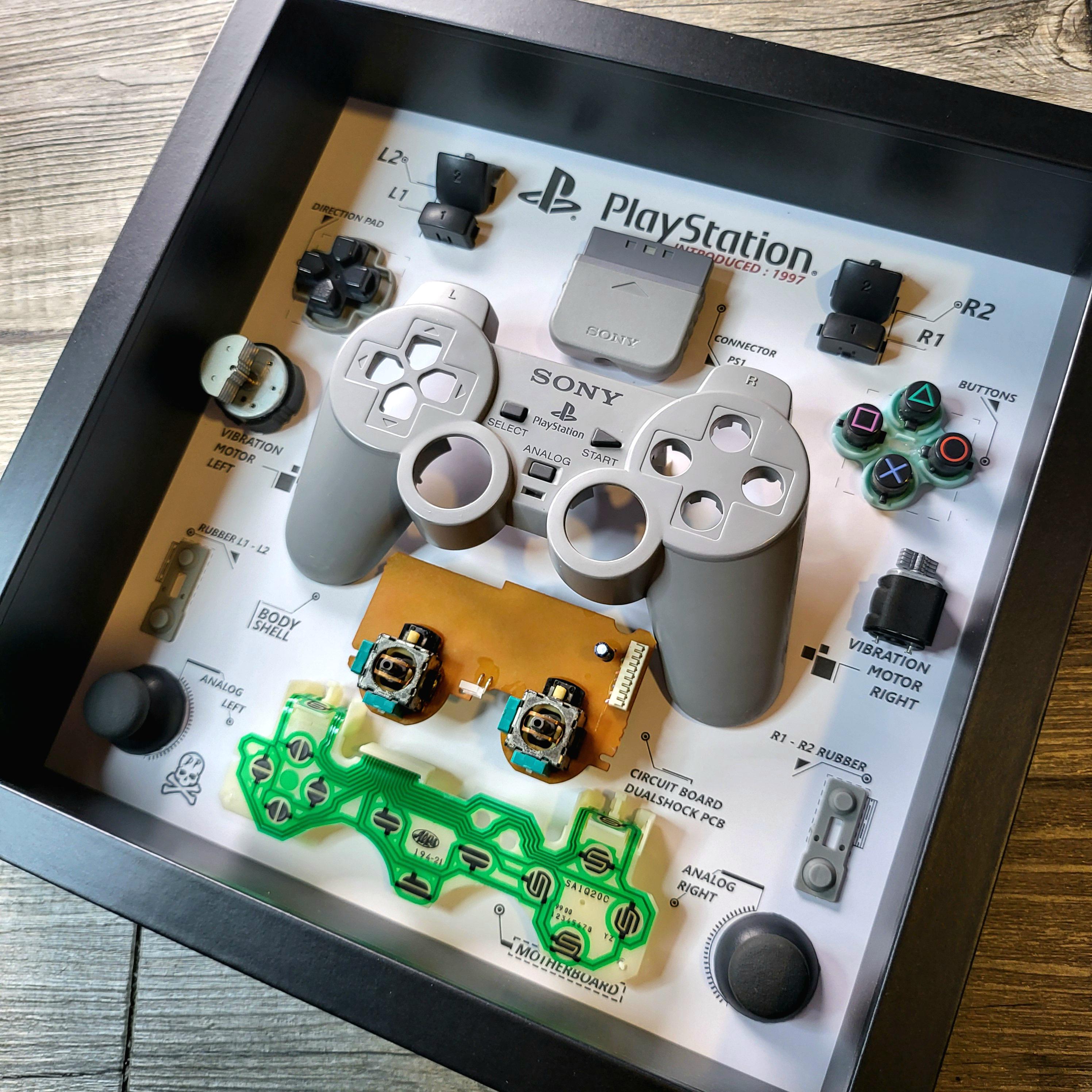 Ps1 Shadowbox Controller Display Frame Retro Gaming Perfect for Gamers ...