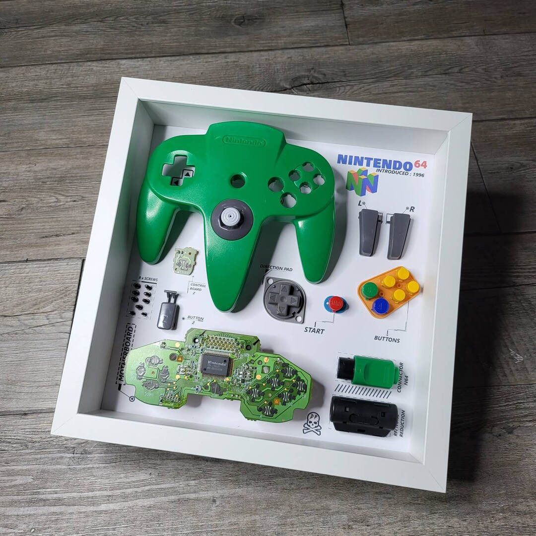 N64 Shadow Box Nintendo Game Diorama Controller Disassembled Game ...
