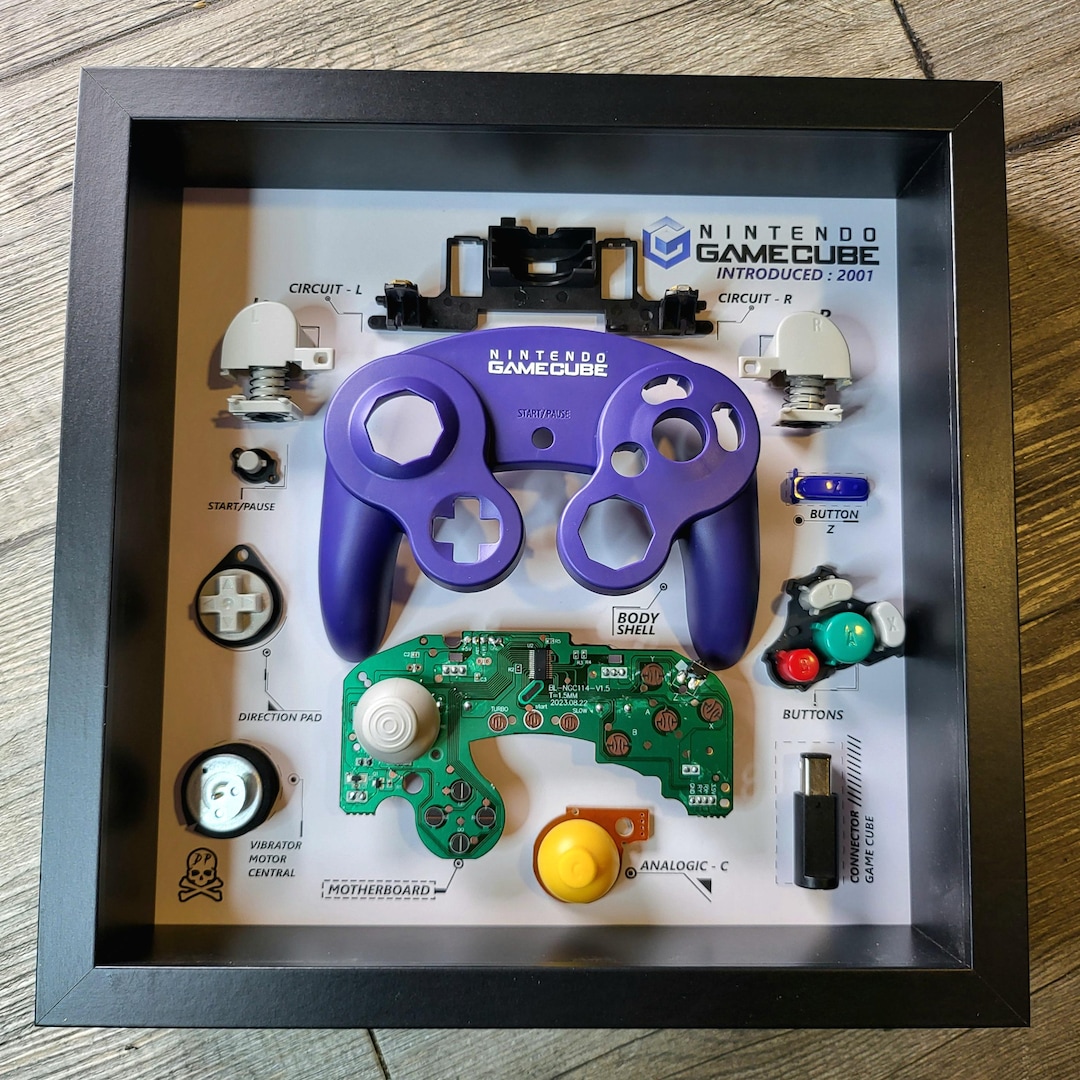 Gamecube Controller Shadowbox Display Frame Retro Gaming Perfect for ...