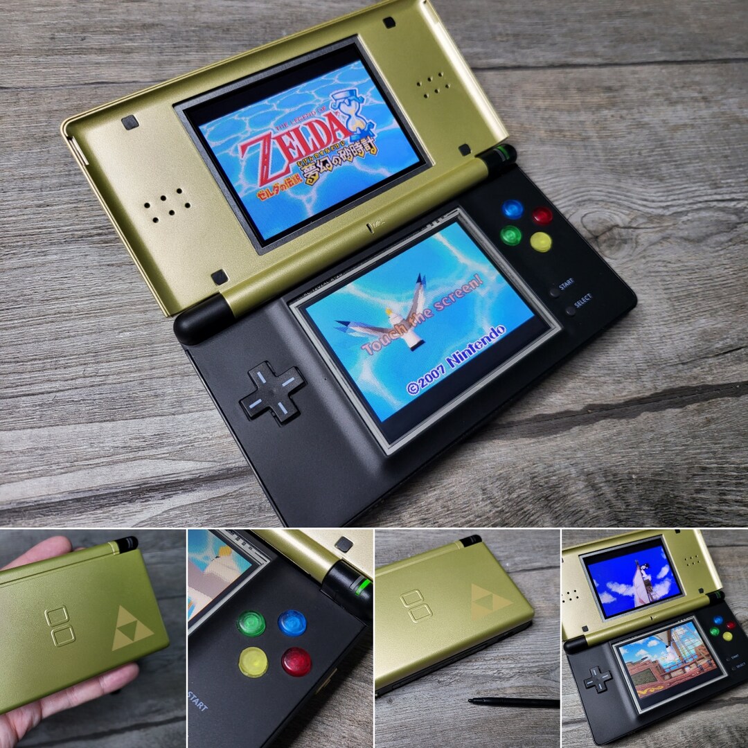 Nintendo DS Lite NDS Custom Console Gold and Black Zelda - Etsy