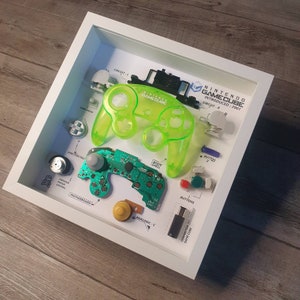 Shadowbox Diorama for Game Cube Controller Wall Decor Game Room Green ...