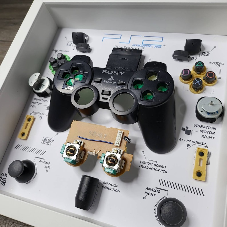 Ps2 Ps Psx Playstation Shadow Box Diorama Controller Smontato - Etsy