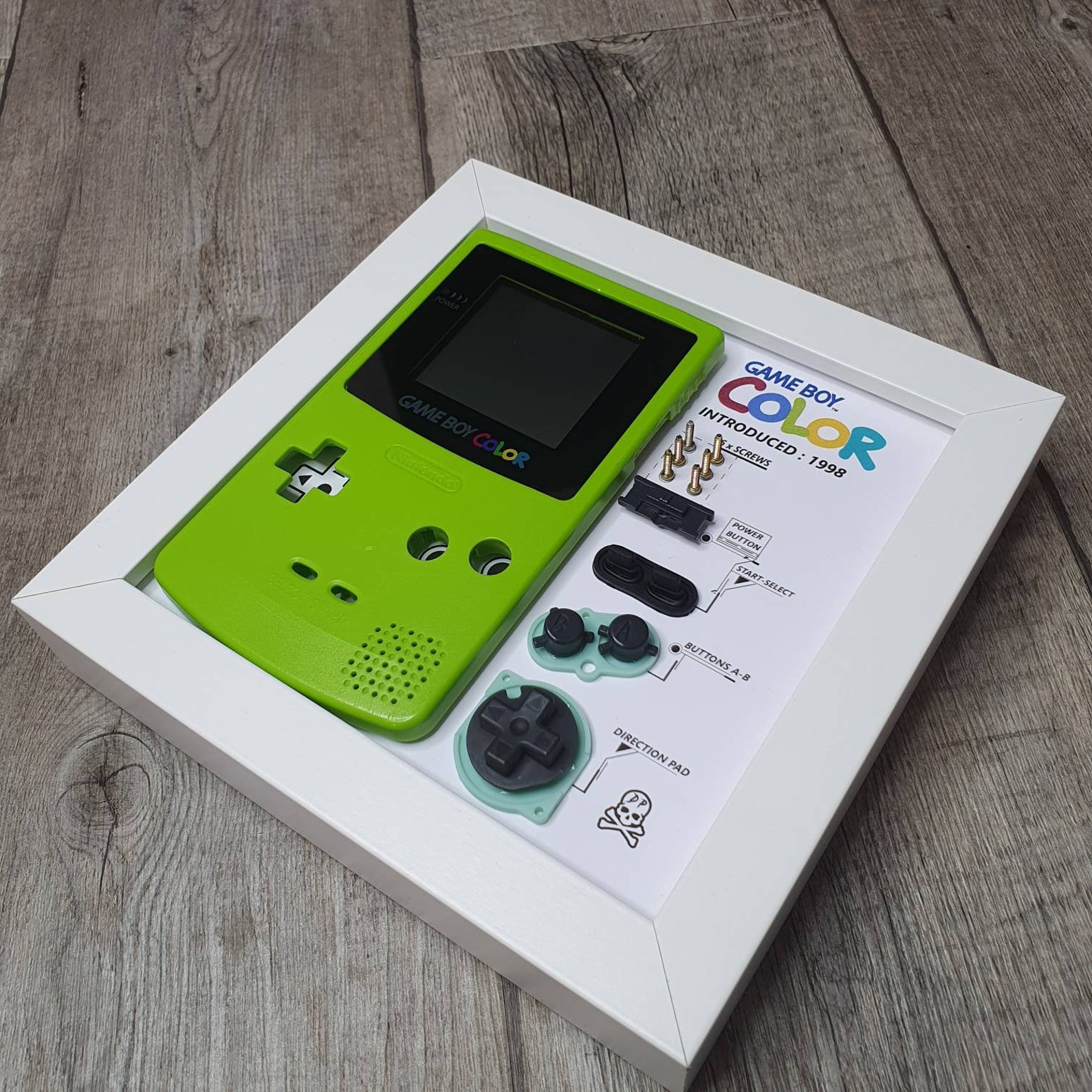 Gameboy Color Shadow Box Nintendo Game Controller Smontato - Etsy