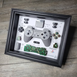 Shadowbox Diorama Black Frame for Ps1 Ps Psx Controller Wall Decor Game ...