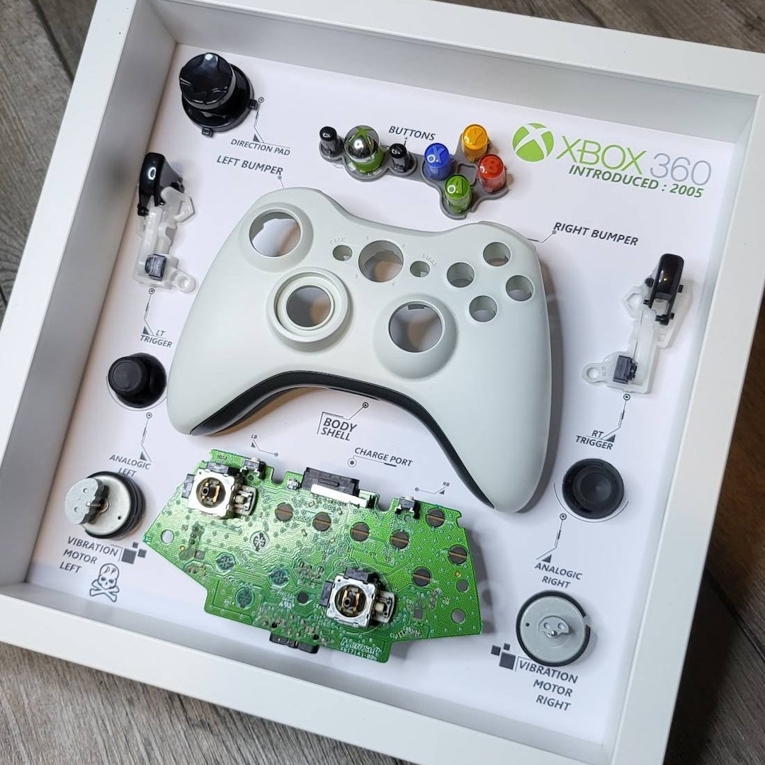 Shadowbox Diorama for 360 White Controller Wall Decor Game Room ...